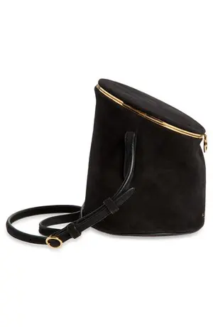 Alaïa La Canette Suede Crossbody Bag - Noir