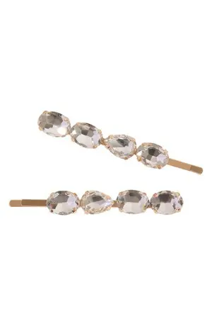 KITSCH Crystal Bobby Pins 2-pack - No Color