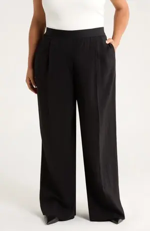 Nordstrom Pintuck Straight Leg Trousers