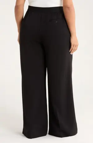 Nordstrom Pintuck Straight Leg Trousers