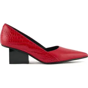 United Nude Raila Pump - Crimson