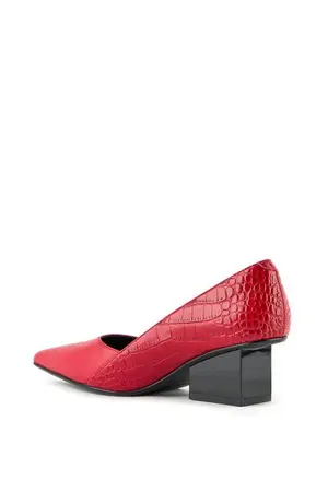 United Nude Raila Pump - Crimson