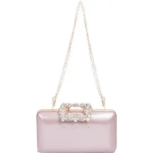LAUREN LORRAINE Rectangular Evening Bag - Rose Gold