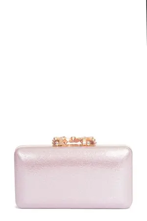 LAUREN LORRAINE Rectangular Evening Bag - Rose Gold