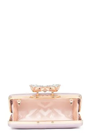 LAUREN LORRAINE Rectangular Evening Bag - Rose Gold
