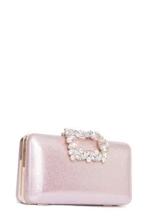 LAUREN LORRAINE Rectangular Evening Bag - Rose Gold