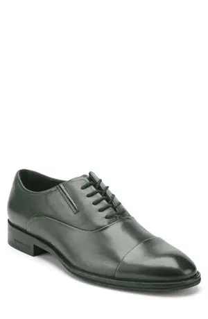 KENNETH COLE Tully Cap Toe Oxford - Charcoal/black