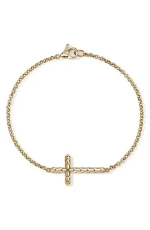 John Hardy Essentials Cross Chain Bracelet - Gold