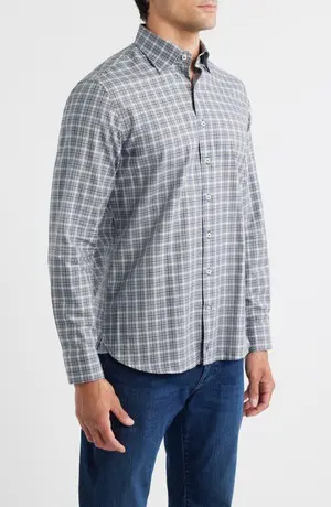 Johnnie-o Warden Plaid Cotton Button-down Shirt
