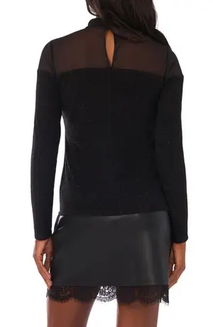 Vince Camuto Illusion Yoke Mock Neck Top
