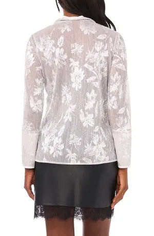 Vince Camuto Metallic Tunic Top