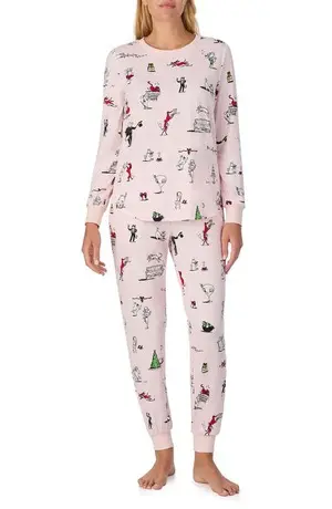 Kate Spade New York Print Pajamas Pink Print