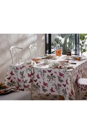 MATOUK Baudin Butterfly Linen Tablecloth