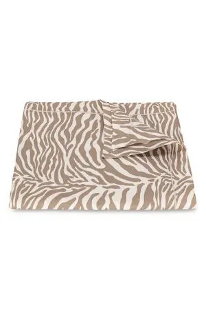 MATOUK Regine Zebra Stripe Linen Tablecloth - Coconut