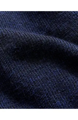 Billy Reid Bishop Rib Wool & Cotton Sweater - Carbon Blue