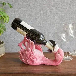 TRUE BRANDS Polyresin Flirty Flamingo Bottle Holder
