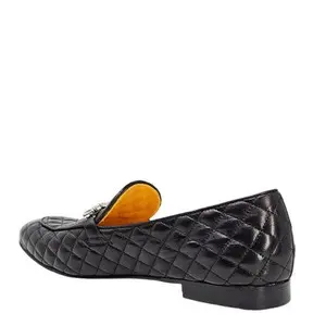 MADISON MAISON Flat Quilted Loafer - Black