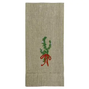 MAISON D'HAITI Flora Collection Tea Towels - Green