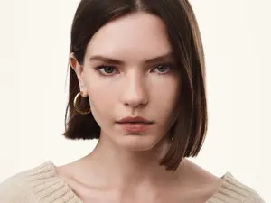 HEY HARPER Ruby Hoop Earrings