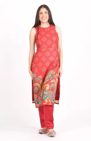 RAAS Silk Salwar Kameez With Georgette Dupatta