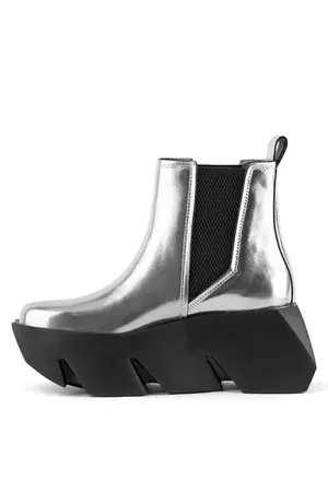 United Nude Bull Chelsea Boot - Silver