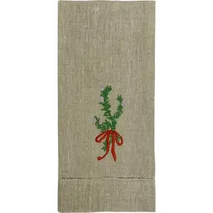 MAISON D'HAITI Flora Collection Tea Towels - Green