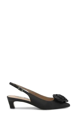 CHARLES DAVID Aleph Slingback Kitten Heel Pumps - Black