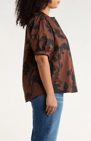 SUGARLIPS Somerton Floral Cotton Top