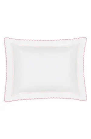 MATOUK Axel Embroidered Pillow Sham - Pink