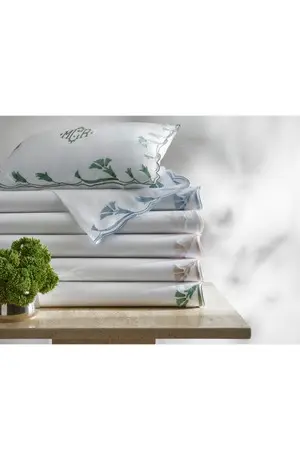 MATOUK Marcella 600 Thread Count Egyptian Cotton Flat Sheet - Bone