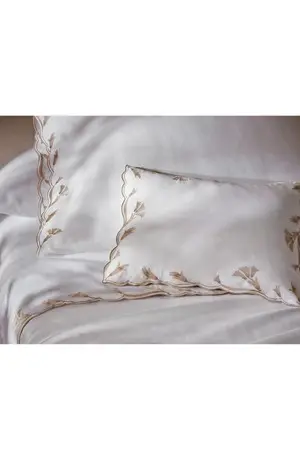 MATOUK Marcella 600 Thread Count Egyptian Cotton Flat Sheet - Bone
