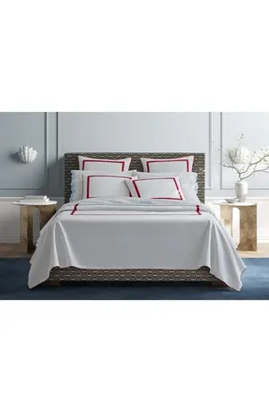 MATOUK Louise Piqué Coverlet - White