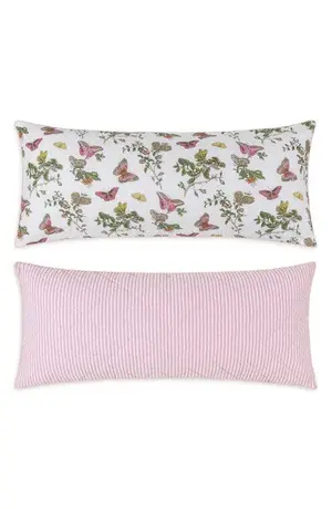 MATOUK Reversible Lumbar Pillow - Baudin Pink/matteo Peony