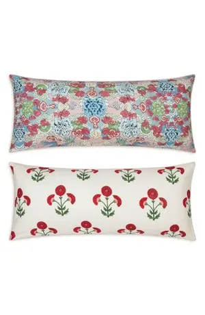 MATOUK Reversible Lumbar Pillow Gisele Scarlet/magic Paradise