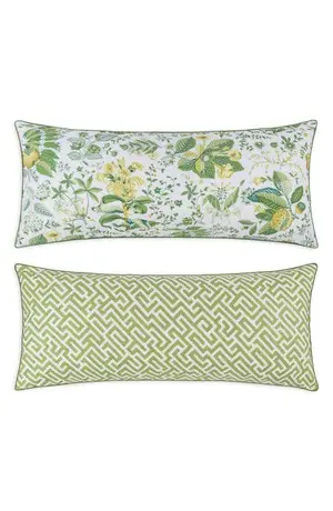 MATOUK Reversible Lumbar Pillow Pomegranate Citrus/gabriel