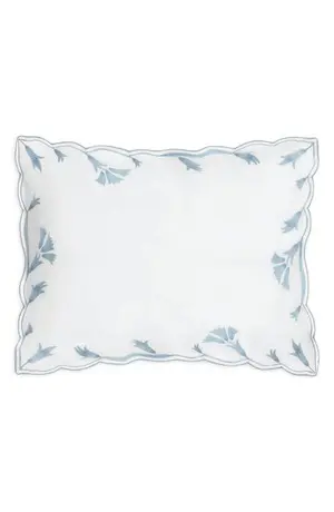 MATOUK Marcella Egyptian Cotton Pillow Sham - Hazy Blue