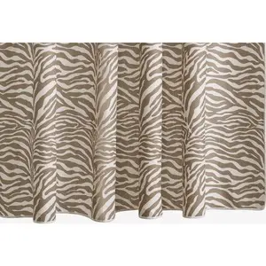 MATOUK Regine Zebra Stripe Shower Curtain - Coconut