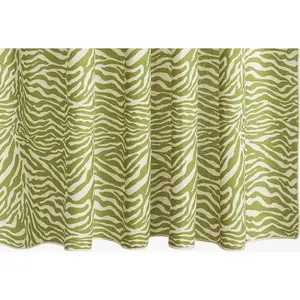 MATOUK Regine Zebra Stripe Shower Curtain - Grass