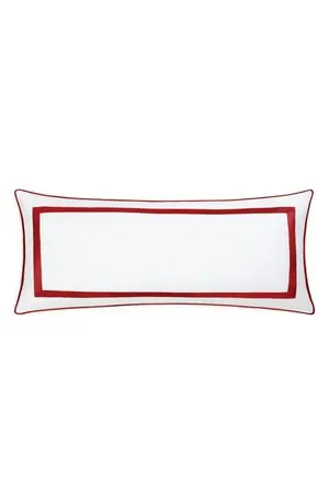 MATOUK Louise Piqué Lumbar Pillow Cover - Scarlet