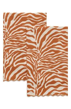 MATOUK Regine Set Of 2 Guest Towels - Persimmon