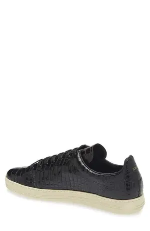 TOM FORD Croc-embossed Low-top Sneakers