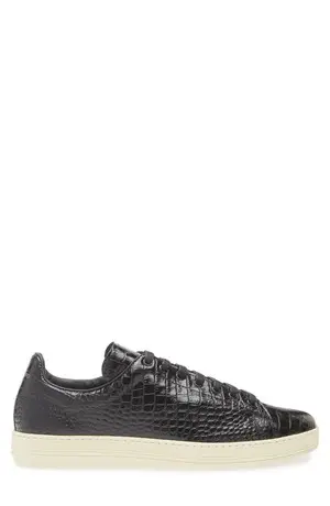 TOM FORD Croc-embossed Low-top Sneakers