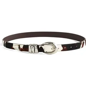 Madewell Triple Metal Keeper Belt - Dark Carob Multi