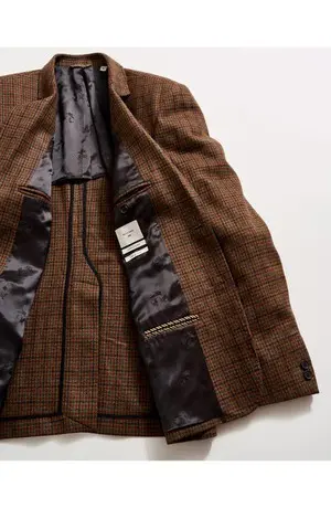 Billy Reid Archie Wool Houndstooth Check Jacket