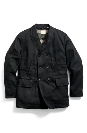 Billy Reid Bond Waxed Canvas Pea Coat