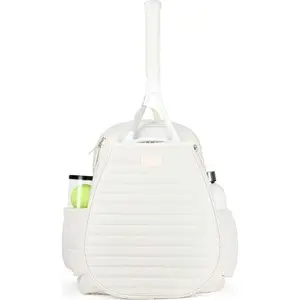 AME & LULU Game On Tennis Backpack - Winter White Puffer