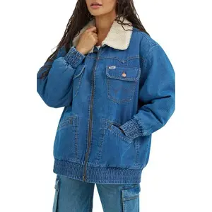 Wrangler Oversized Denim Bomber Jacket