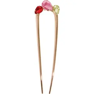 KITSCH Rhinestone French Hair Pin - Gold