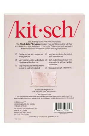 KITSCH Standard Satin Pillowcase