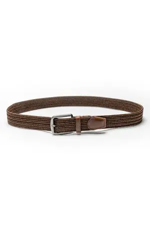 Robert Barakett Stirling Woven Belt - Cafe
